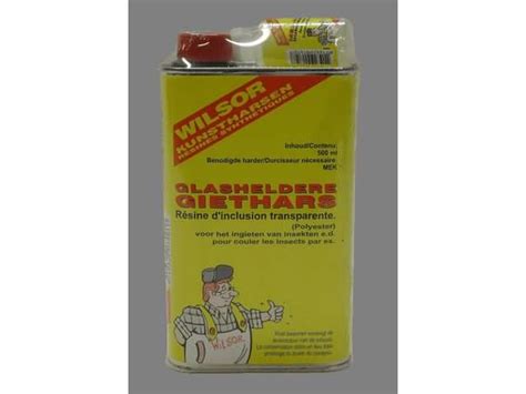 Wilsor Glasheldere Giethars 500 Ml Wilsor Giethars 3001 Modelbouw