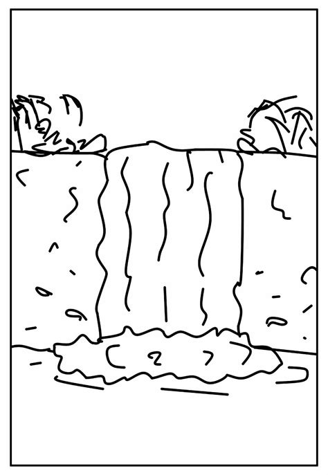 Desenhos De Cachoeiras Para Colorir Bora Colorir