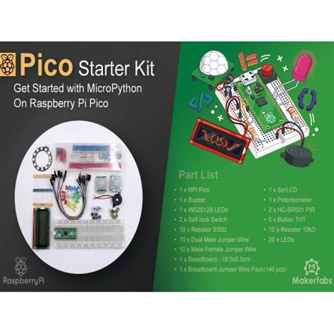 Buy Makerfabs Pico Starter Kit For Raspberry PI In India Fab To Lab