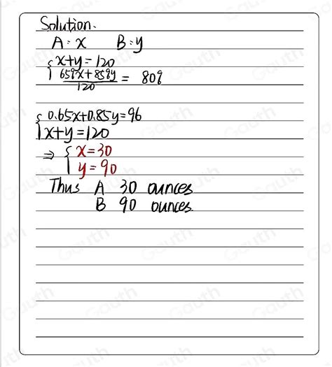 Solved A Scientist Has Two Solutions Which She Has Labeled Solution A And Solution B Each