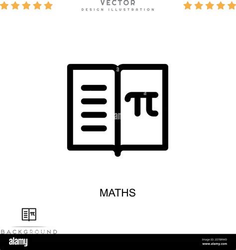 Maths Icon Simple Element From Digital Disruption Collection Line