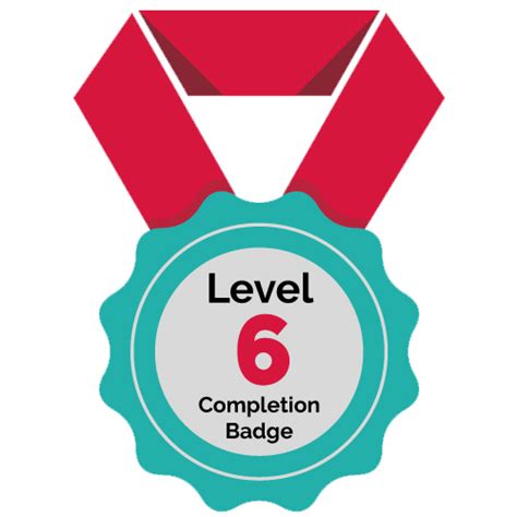 Level 6 Completion Badge Marriage Capsule