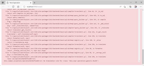 Monexceptionsoperationnotdefinederror No Translation Rule For · Issue 5526 · Holoviz
