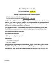 Module 1 FE Homework Mrs Alexis Blake 1 1 1 Docx Fluids And Electrolytes Homework Module