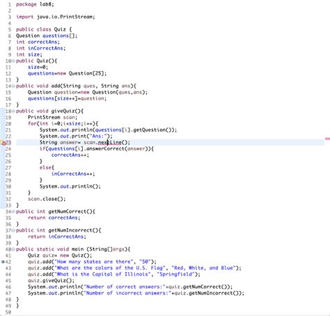 Solved Use The Question Class From Chapter To Define A Chegg
