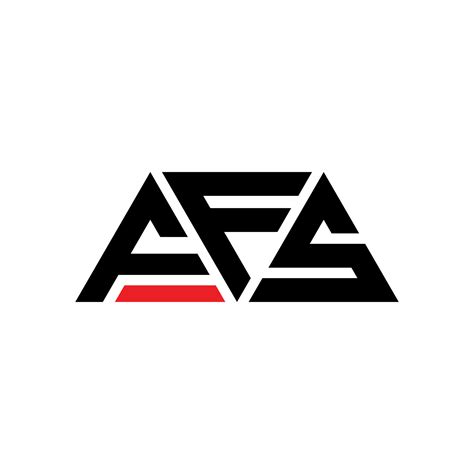 ffs triangle letter logo design with triangle shape ffs triangle logo