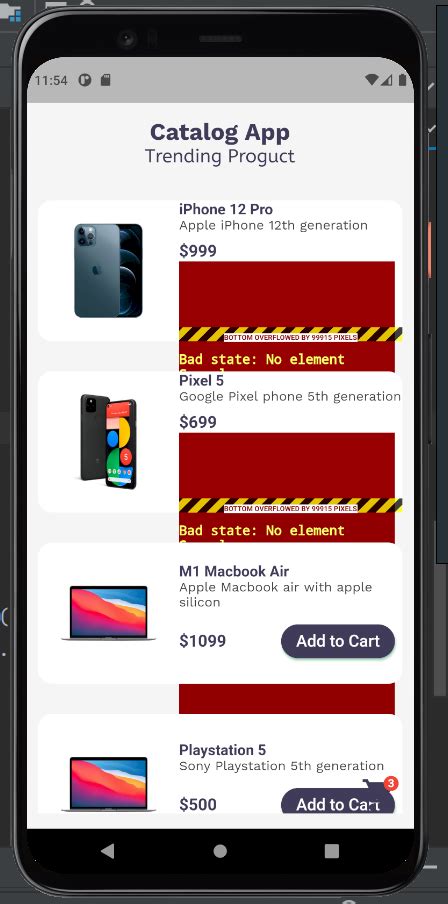 A Renderflex Overflowed By 99911 Pixels On The Bottom · Issue 90728 · Flutterflutter · Github