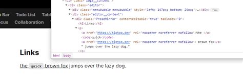 Cant Wrap Inline Code In A Link · Issue 994 · Ueberdosistiptap · Github