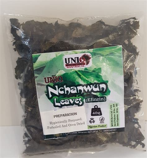 Nchuanwu Leaves Efinrin 40g African Foods Hair And Beauty Wholesale And Retail In Australia