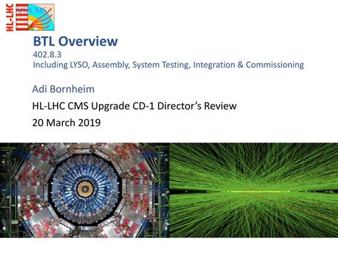 PDF BTL Overview Fermilab BTL Overview Including LYSO Assembly System Testing