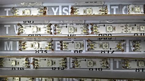 Word Clock Using Arduino And Rtc 7 Steps With Pictures Instructables