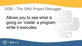 Extending GDB With Python PPT