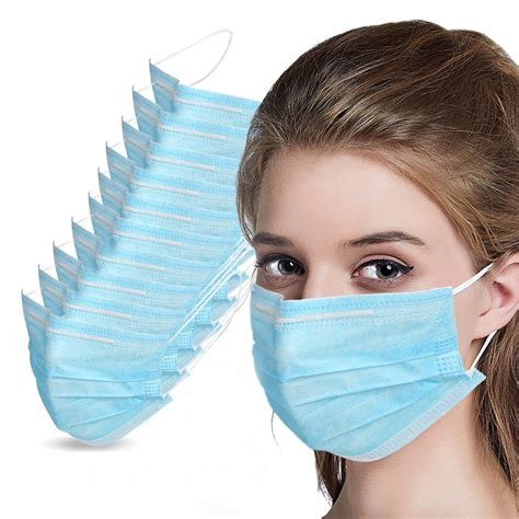 3 Ply Earloop Disposable Face Masks 50 Pcs Disposable Protective Melt Blown Mask From China