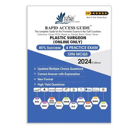 Plastic Surgery MCQs Prometric Exam Questions 2024 Edition At 5390