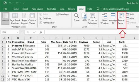 unfreeze rows and columns in excel quick fix