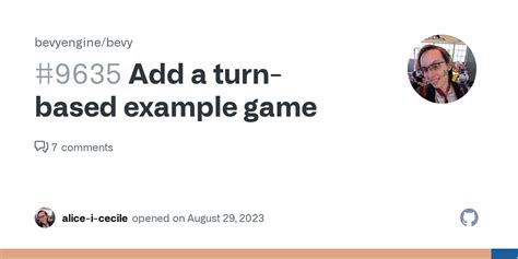 Add A Turn Based Example Game Issue Bevyengine Bevy GitHub