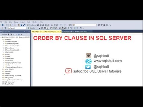Order BY Clause In SQL Server YouTube
