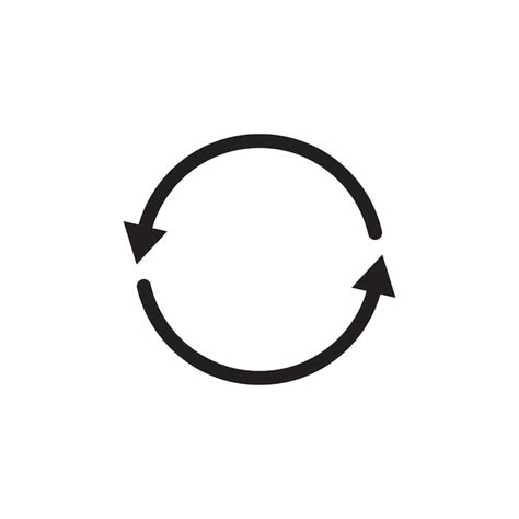 premium vector reload button icon set sync arrow signs circular