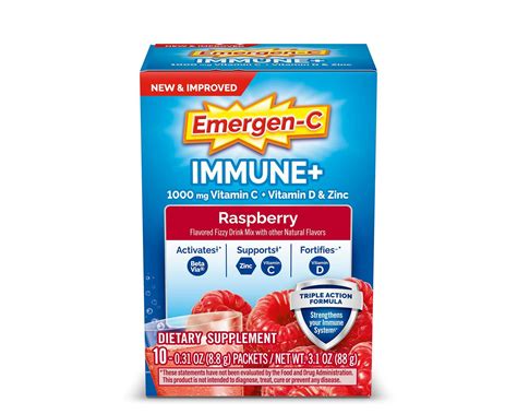 Immune Raspberry With Triple Action Emergen C