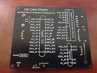 Amazon Com Treedix USB Cable Data Line Test Board USB Cable Checker Data Wire Charging Test