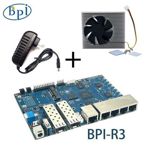 banana pi bpi r3 with iron case power mediatek mt7986 quad core 2g ddr