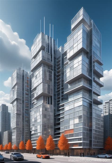 Canadian Rational Architecture High Rise Residential Block Retail