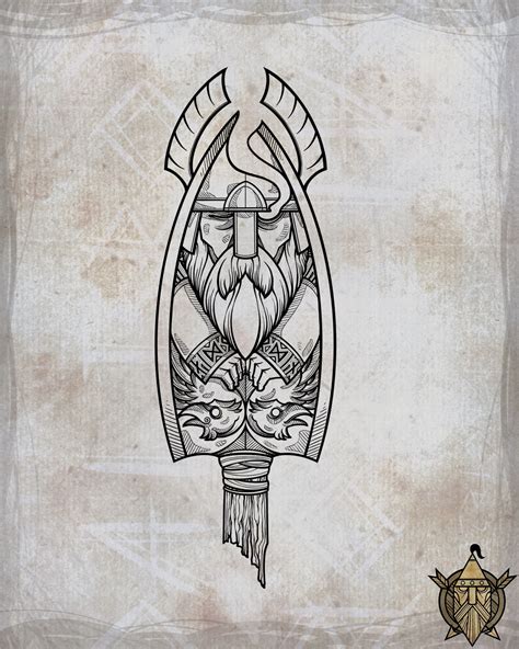 Gungnir And Odin Dalebor Tattoo Norse Tattoo Viking Tattoo Symbol