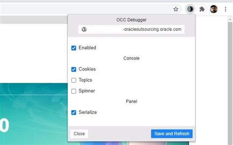 OCC Debugger สำหรบ Google Chrome สวนขยาย ดาวนโหลด
