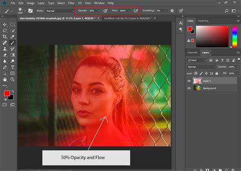 How To Use Brush Tool With Blending Modes PSD Stack