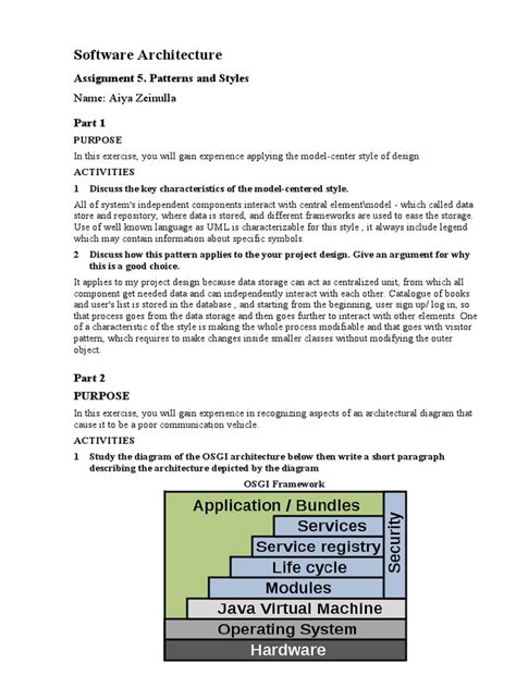 Sa Lab Work5 Pdf Operating System Computer Architecture