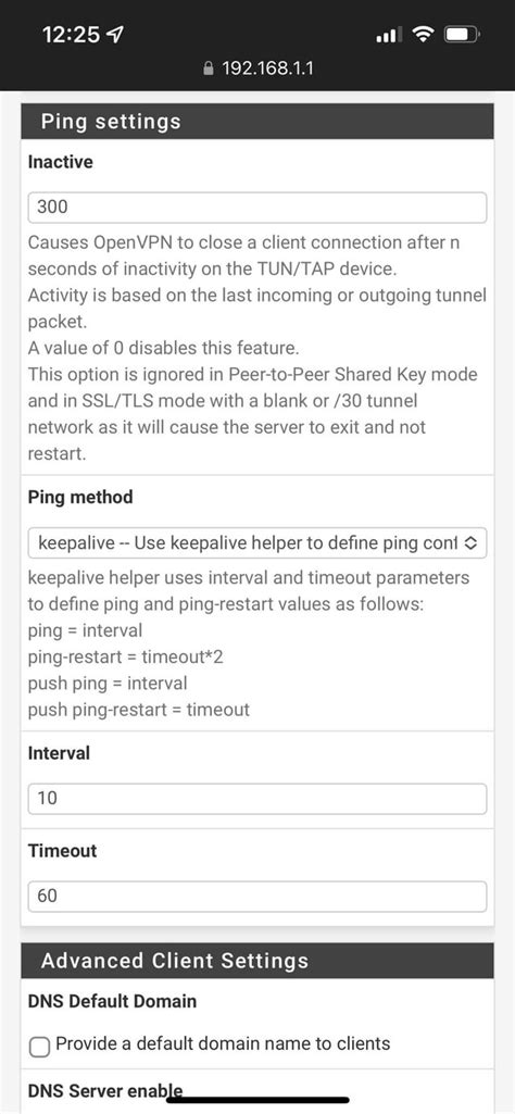 management over openvpn r pfsense