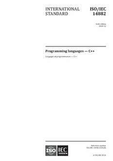 Download INTERNATIONAL STANDARD ISO IEC 14882 2020 E Programming Languages C Sixth Edition