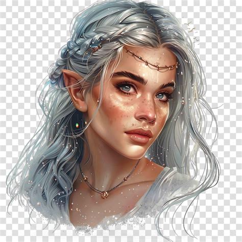 Elf Witch Portrait Fantasy Medival Premium Ai Generated Psd