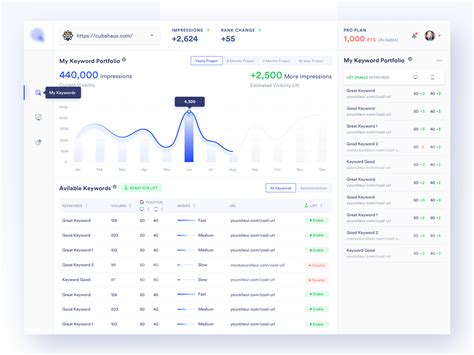 Keyword Analytic Dashboard V1 By Moinul Ahsan For Devloon On Dribbble
