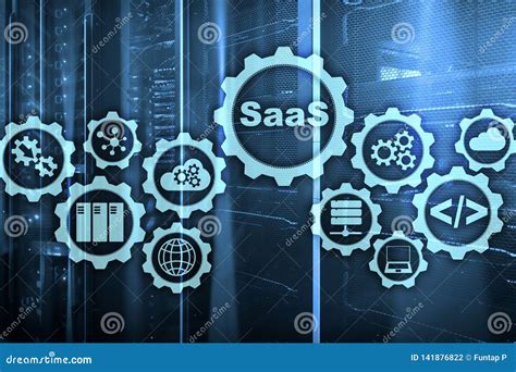 Software As A Service SaaS. Software Concept. Modern Technology Model ...