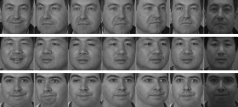 The First Three Faces On The Feret Face Database Download Scientific Diagram