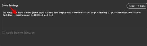 Non Applied Style Attributes In Paragraph Styles Adobe Community 10807810