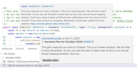 Font In Hover For Custom Trees Is Too Large · Issue 109444 · Microsoftvscode · Github