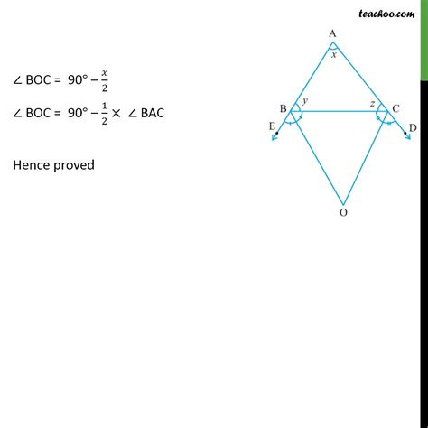Question 2 Sides AB AC Of ABC Are Produced To Points E D