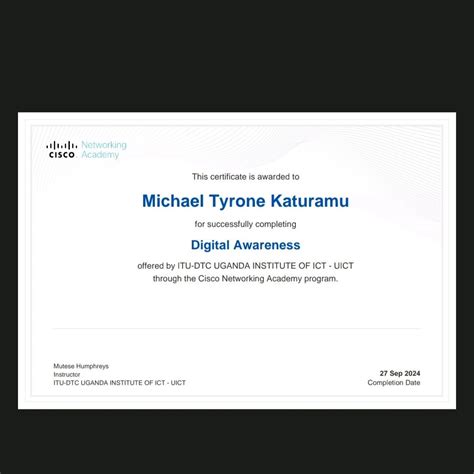 Michael Tyrone Katuramu On Linkedin Digital Awareness By Uict Through