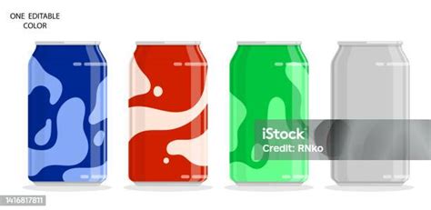 청량 음료를위한 알루미늄 캔 세트 항아리에 칵테일과 소다를 보관합니다 흰색 배경에 고립 된 플랫 만화 벡터 Gin Tonic에 대한 스톡 벡터 아트 및 기타 이미지 Istock