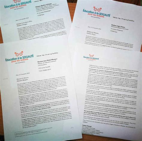 SexEd Day lettres au gouvernement français Raelianews