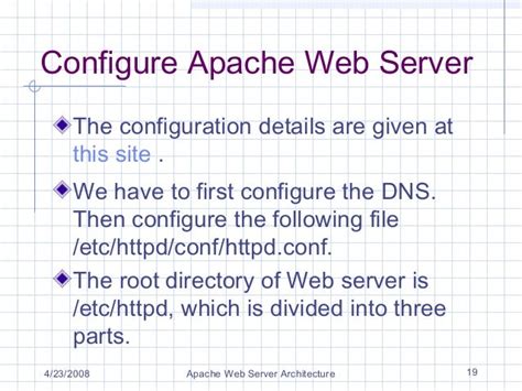 Apache Web Server Architecture