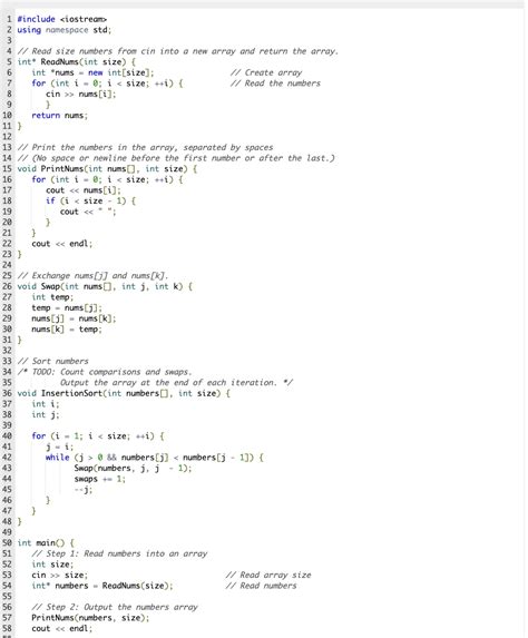 Solved The Program Has Four Steps Read The Size Of An Chegg Com
