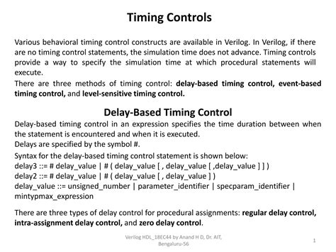 Concepts Of Behavioral Modelling In Verilog Hdl Pdf