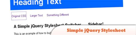 Simple And Easy JQuery Style Switchers SitePoint