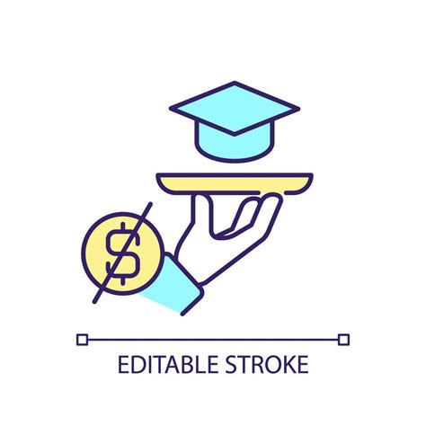 2D Editable Open Icon Representing MOOC Isolated Vector Multicolor