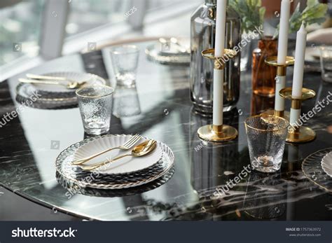 Black And Gold Tableware Over 3515 Royalty Free Licensable Stock