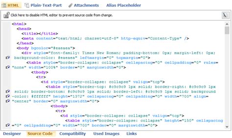 Program Sections Content Current Content HTML Source Code