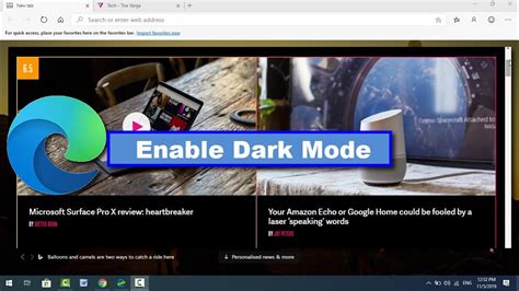 Microsoft Edge Force Dark Mode